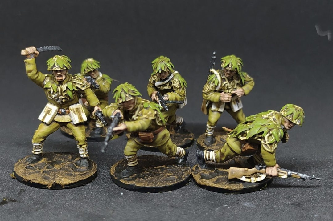 28/54mm Bolt Action/chain of Command Japan Scouts Jungle Figthers6 ...