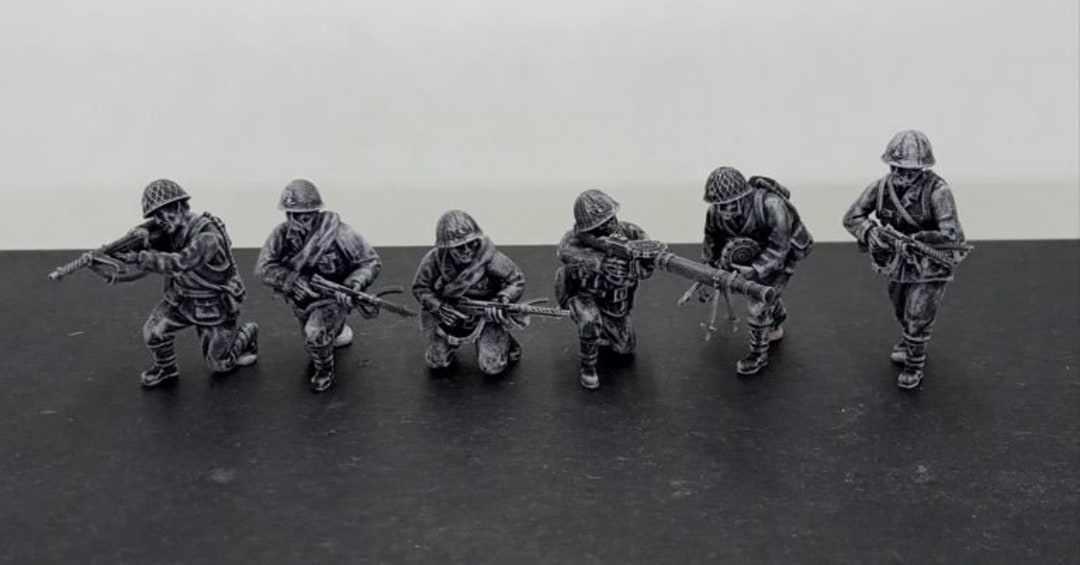 WWII Japanese SNLF Assault Squad (6 Models) Various Scales Historical ...