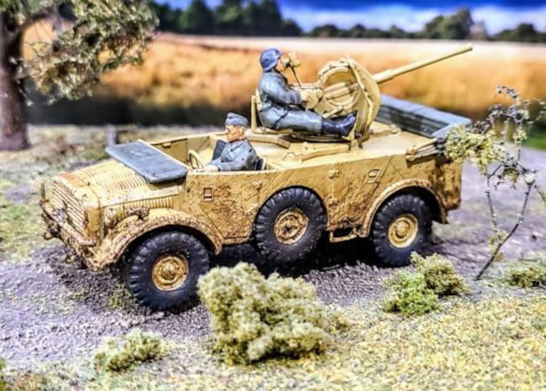 WWII German Horch Field Car With 2cm Flak 38 With Crew Various Scales ...