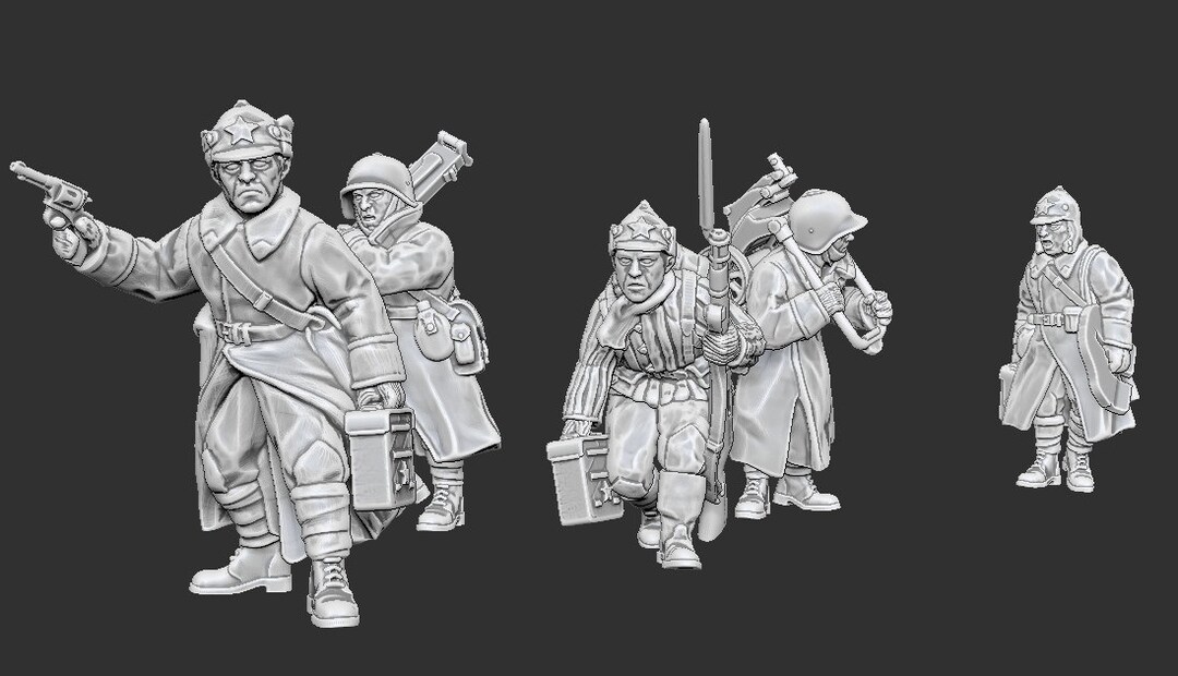 Bolt Action Chain of Command 28mm Soviet Maxim MMG Squad 5 Resin - Etsy