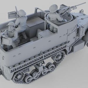 WWII British M9A1 Halftrack With Crew Various Scales Historical ...