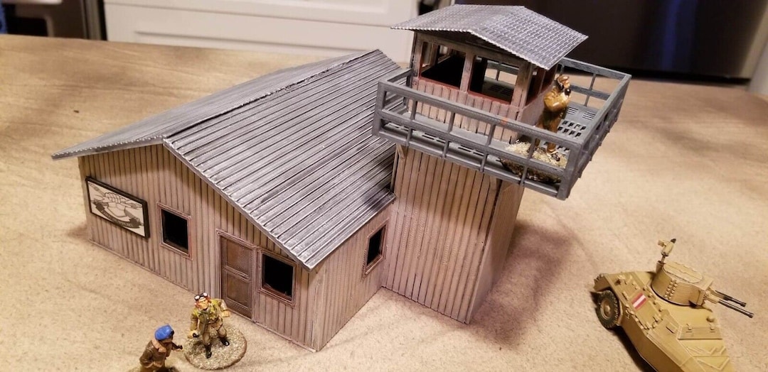 Wargaming Terrain 28mm Bolt Action Airport Control Tower - Etsy