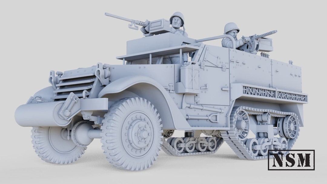 WWII US M2A1 Halftrack Various Scales Historical Wargaming (US Tariffs ...
