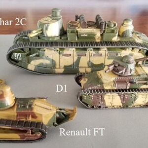 WWII French Char 2C Tank Various Scales Historical Wargaming (US ...