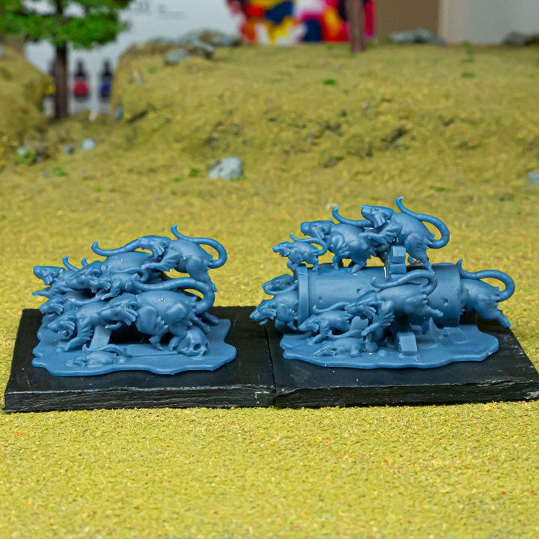 Rat Swarm Sever Vermin 2 Models Highland Miniatures Various Scales (US ...