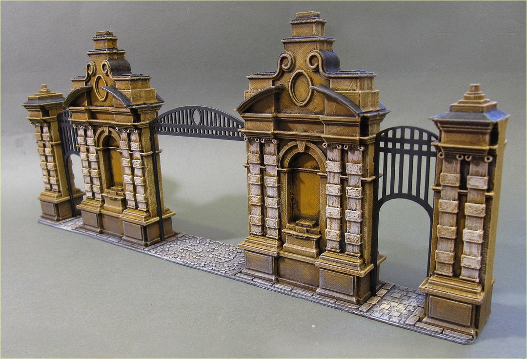Wargaming Terrain Napoleonic Baroque Gate Various Scales Historical ...