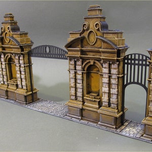 Wargaming Terrain Napoleonic Baroque Gate Various Scales Historical ...