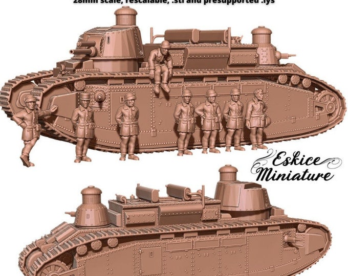 French Heavy Tank Char 2C RARE! - Etsy