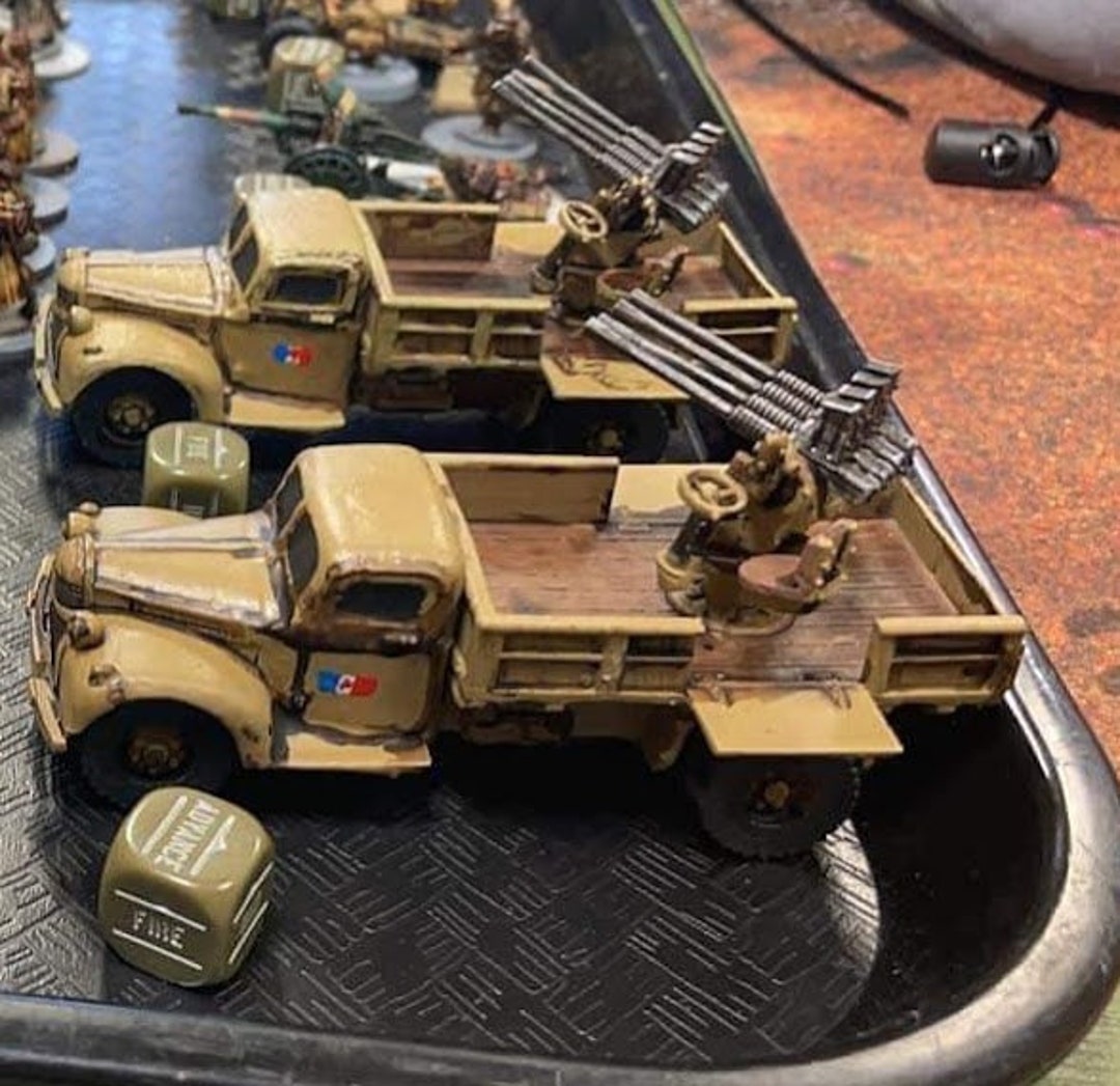 Bolt Action Chain of Command 28mm 1/56 Scale US Free French Dodge 3t AA ...