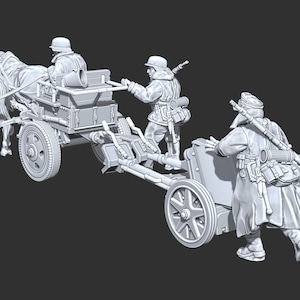 WWII German Limber M42 Towing Pak38 With Crew Various Scales Historical ...