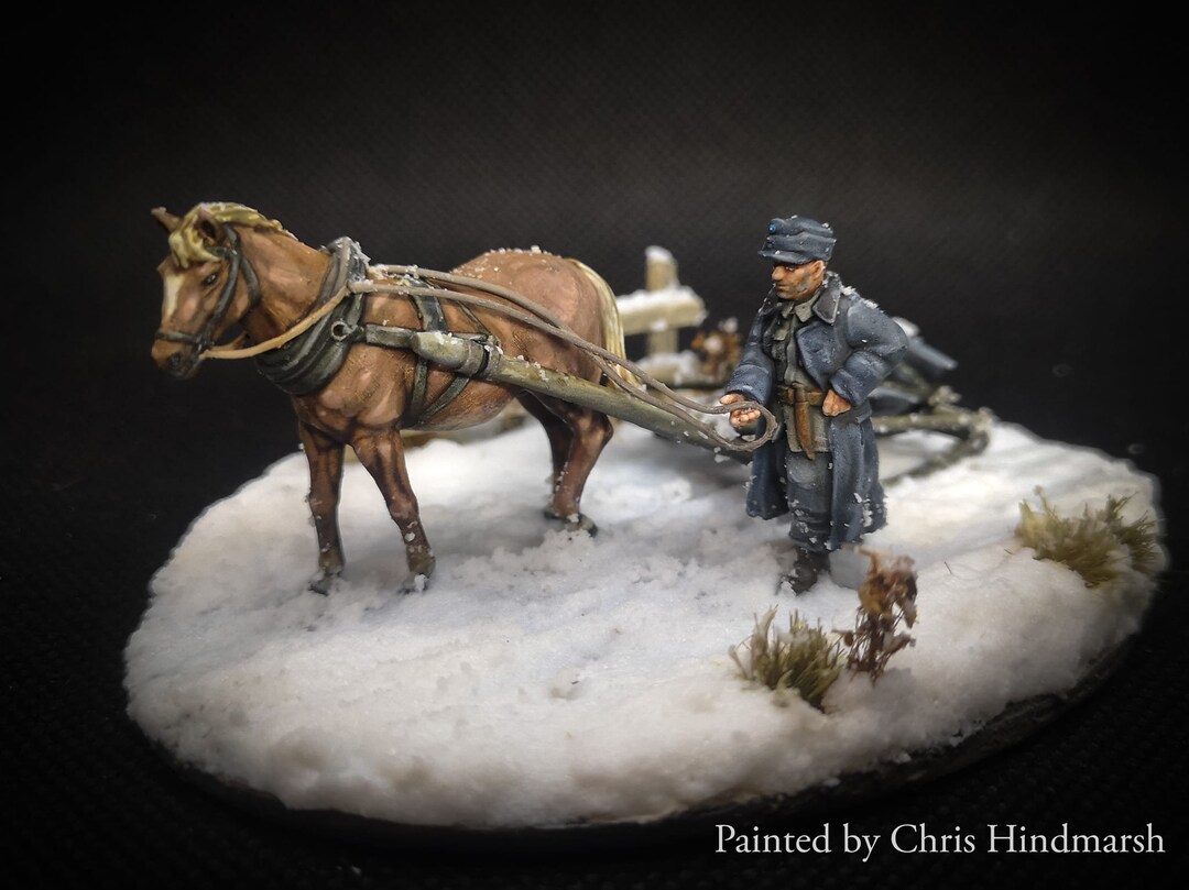 WWII Finnish Horse Drawn Sled Various Scales Historical Wargaming (US ...
