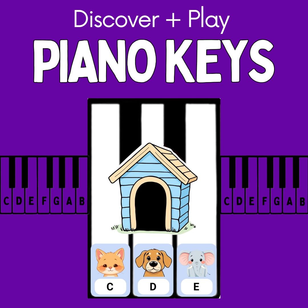 Learn the Piano Keys: Music Activity Bundle (PDF) - Etsy