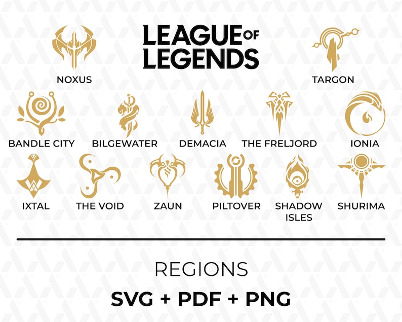 League of Legends - Regions Icon Pack - Download Vector Logo (SVG, PNG ...