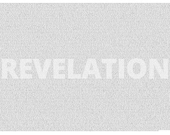 Poster of the Book of Revelation | Etsy