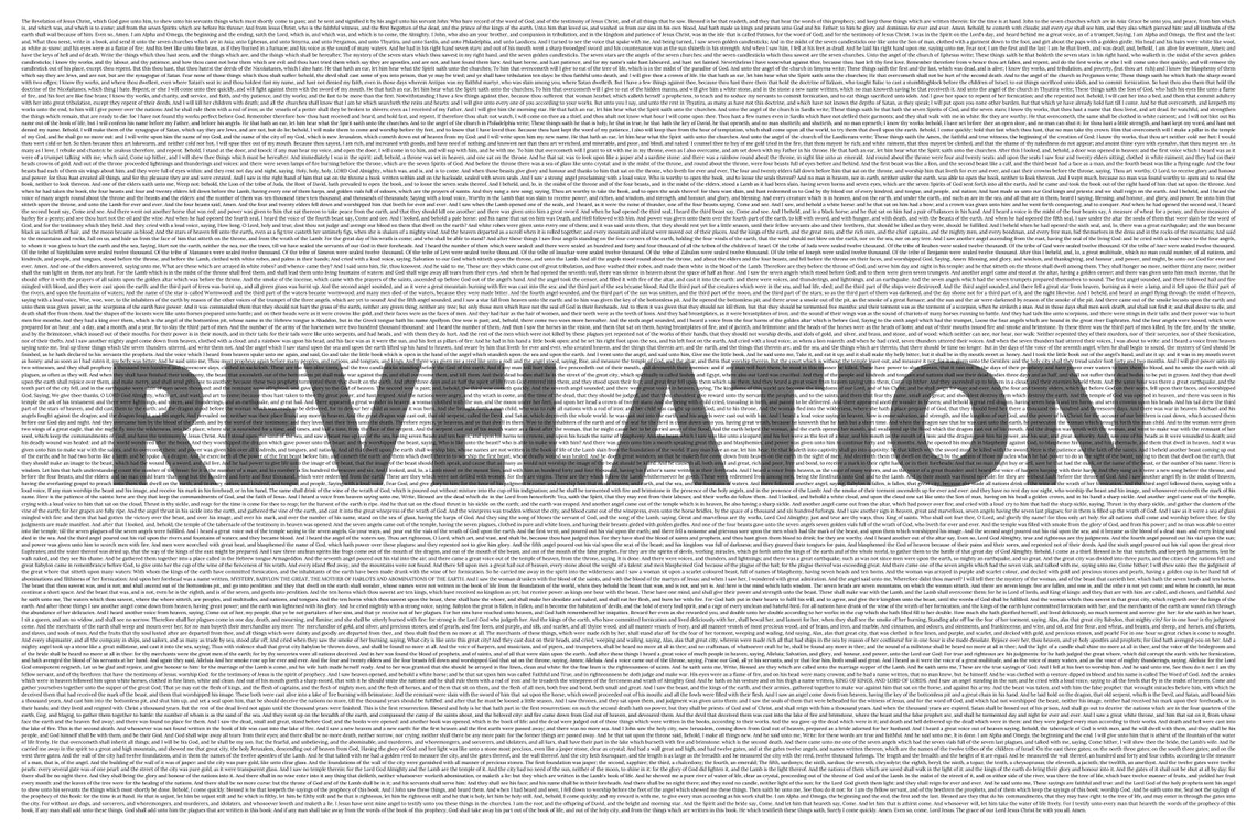 Poster of the Book of Revelation - Etsy