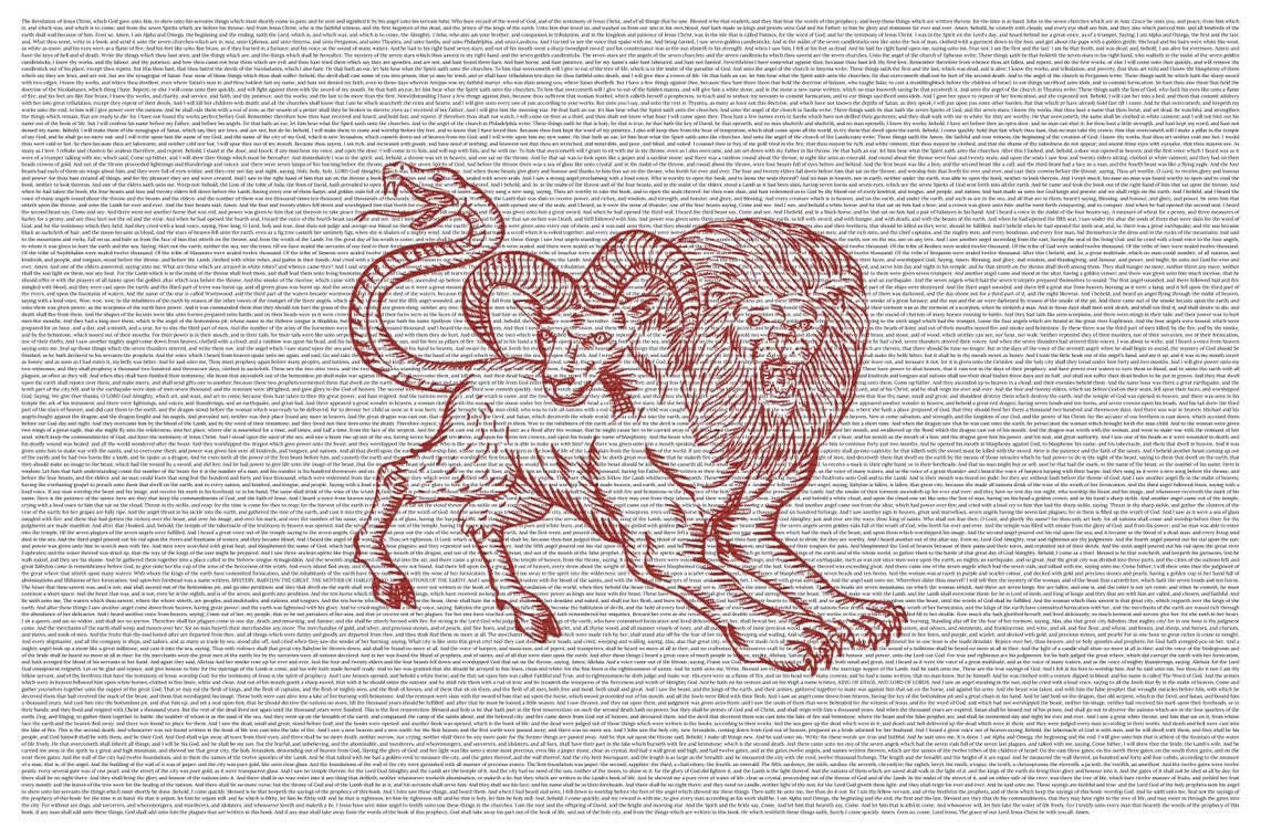 Poster of the Book of Revelation - Etsy