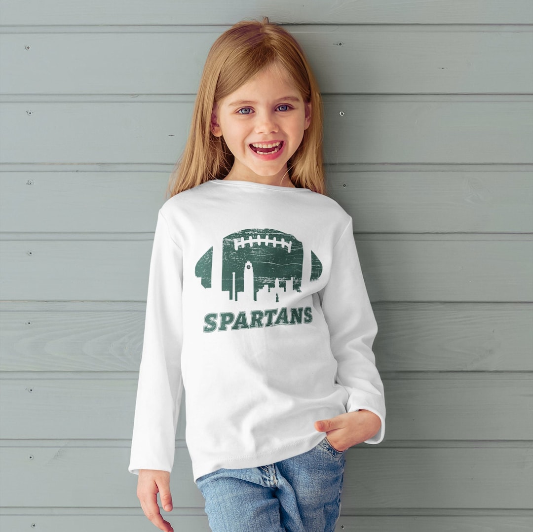Game Day Spartan Football Youth Shirt MSU Kids Fan Shirts - Etsy