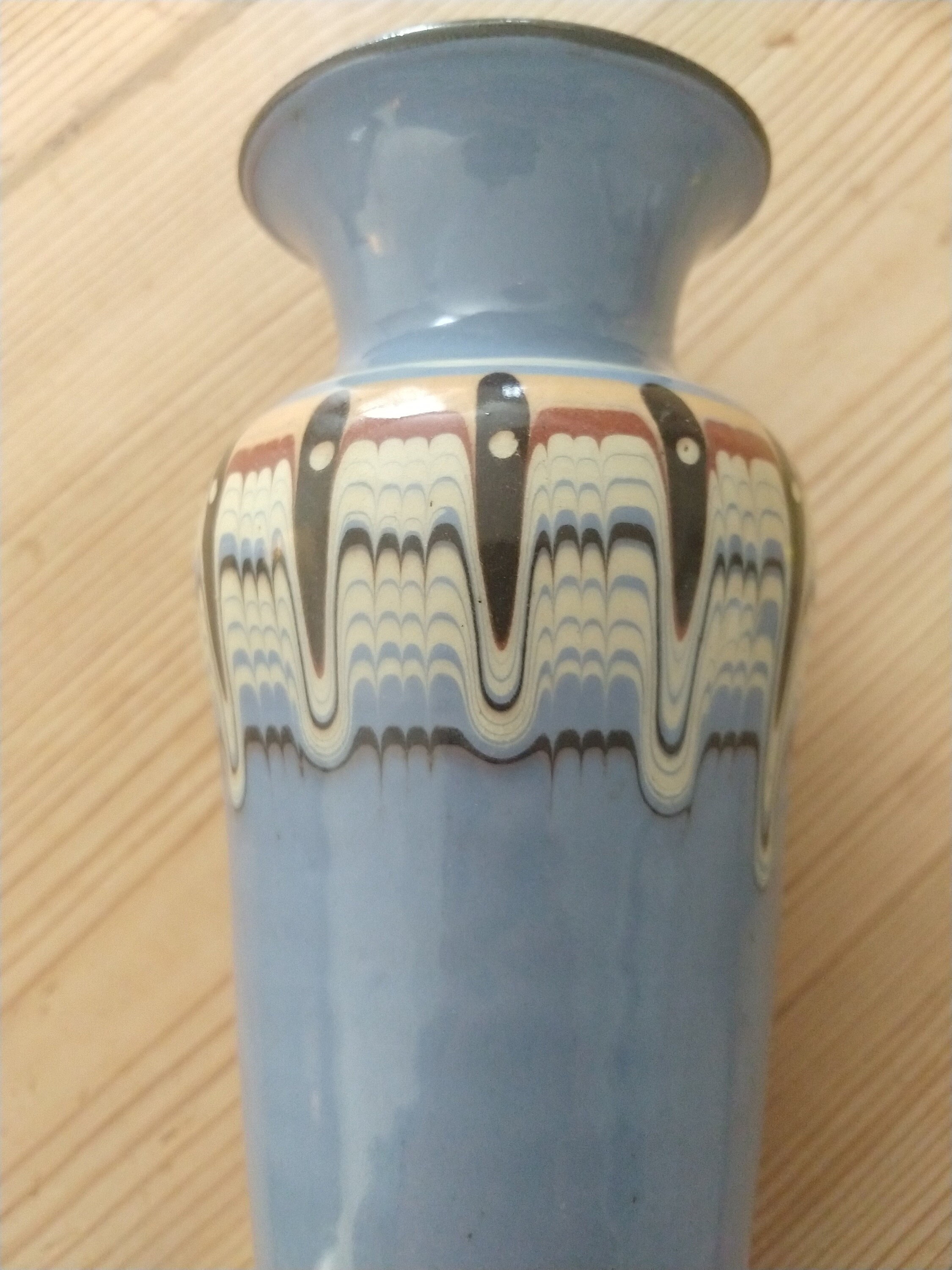 A Pretty Vintage Troyan Vase. Vintage Bulgarian Pottery. Studio Pottery ...