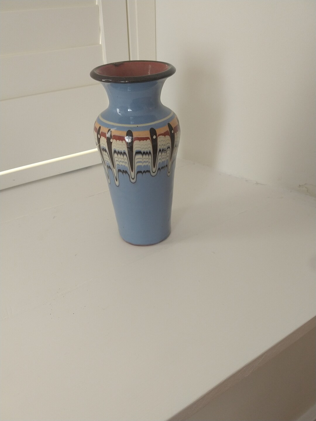 A Pretty Vintage Troyan Vase. Vintage Bulgarian Pottery. Studio Pottery ...