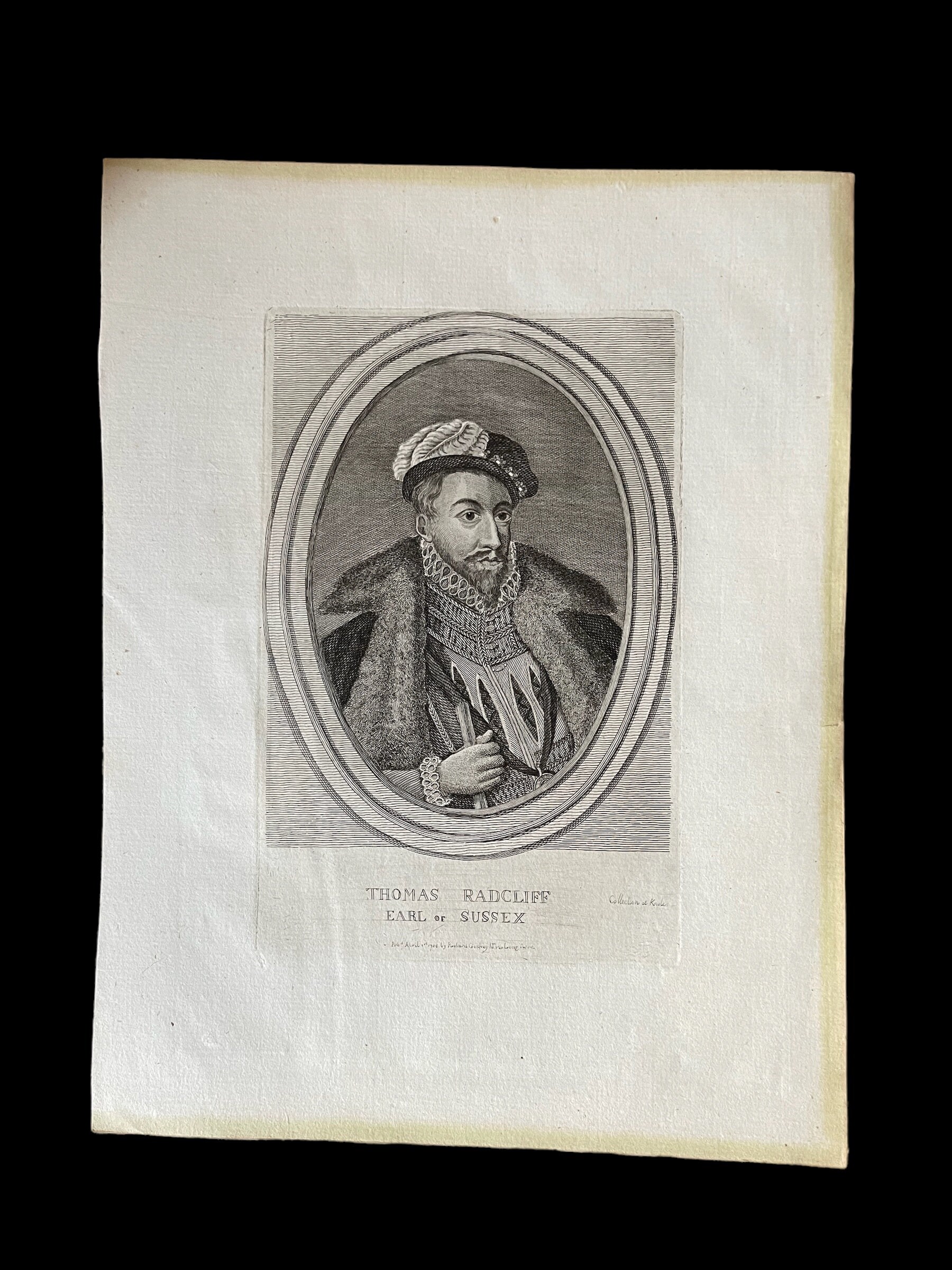 19th Century Line Engraving Thomas Radcliff by Richard Godfrey - Etsy