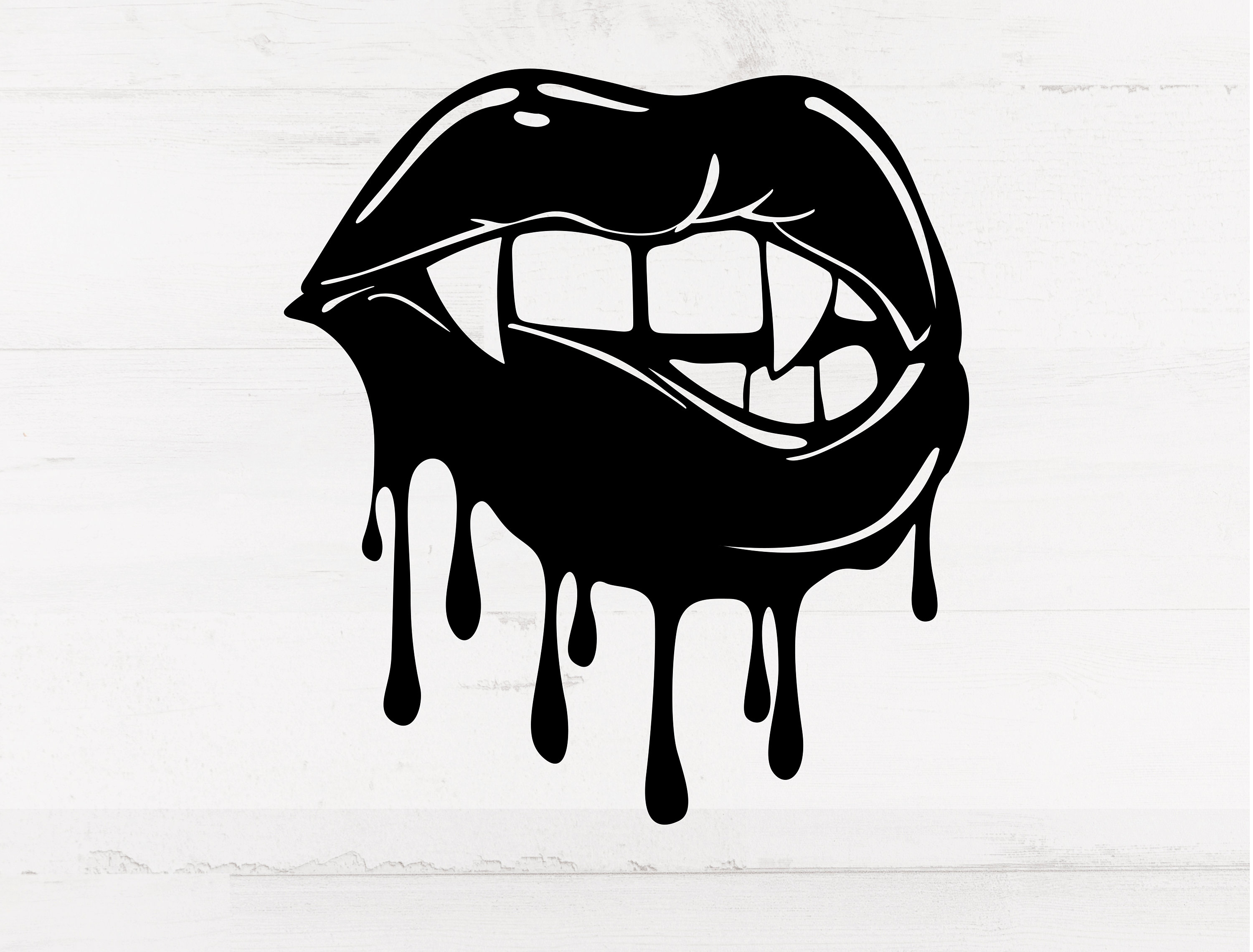 Halloween Vampire Lips SVG, Drip SVG, Spooky SVG, Trick or Treat Svg ...