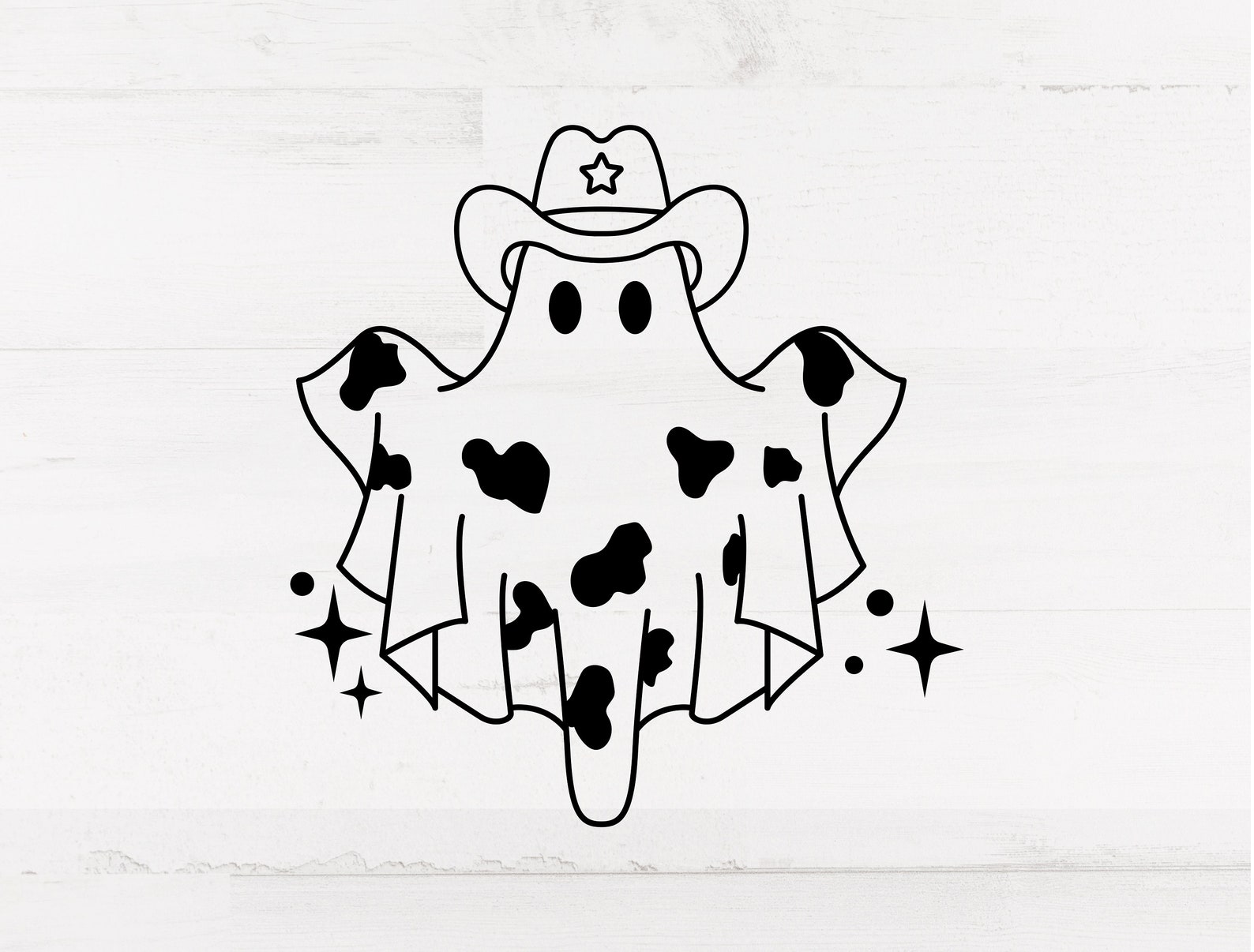 Boo Haw SVG PNG EPS Cowboy Ghost Svg Halloween Svg Funny - Etsy