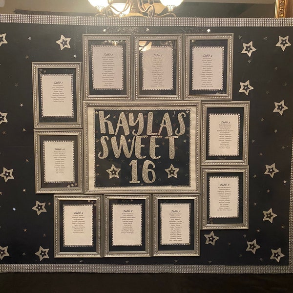 Starry Night Seating Chart - Etsy