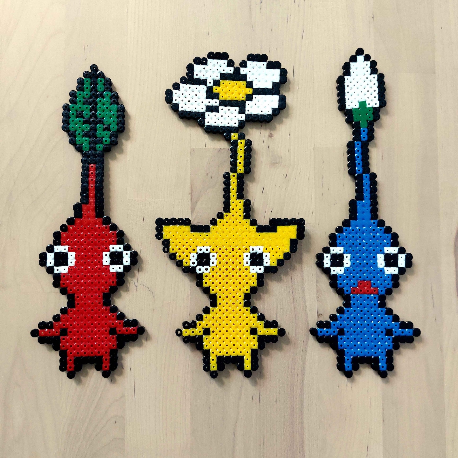 Pikmin Any Colors Pixel Art Perler - Wall Decoration - Etsy UK