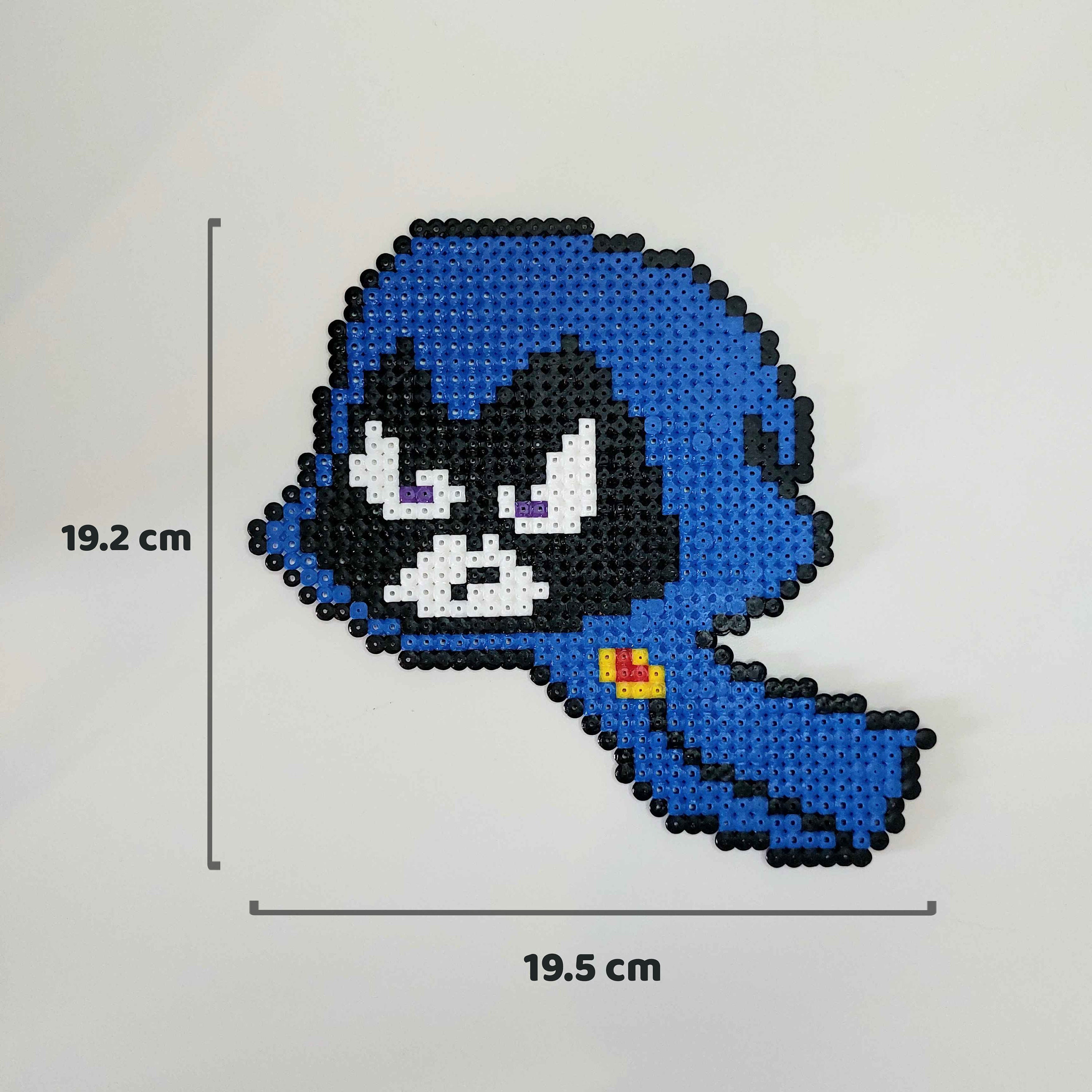 Raven Teen Titans GO Pixel Art Perler Wall Decor - Etsy