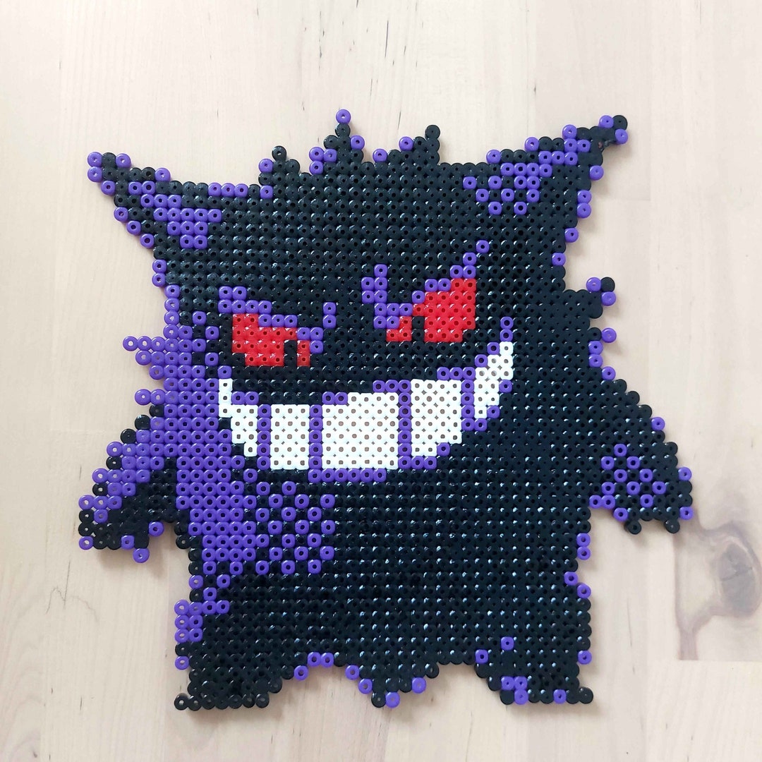 Gengar / Ectoplasma Pokémon Pixel Art Perler - Wall Decor - Etsy