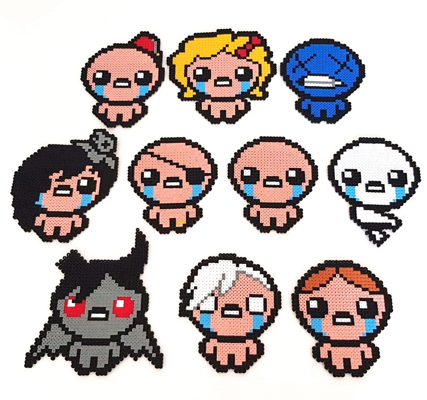 Binding of Isaac Characters Pixel Art Perler Decoration - Etsy