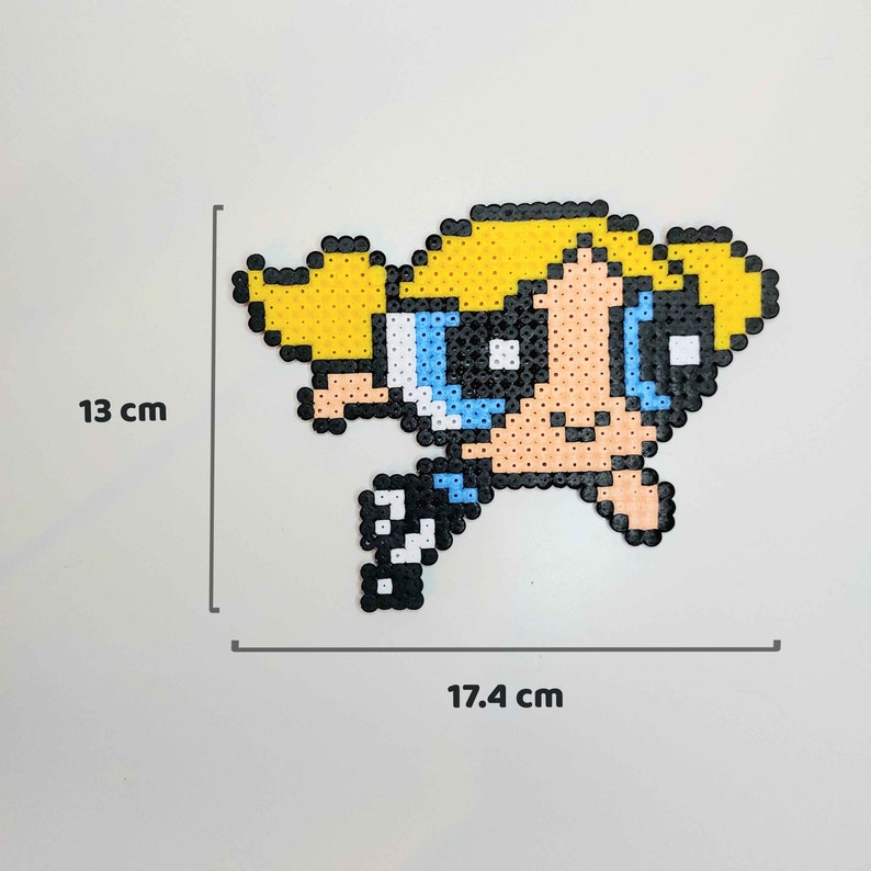 Powerpuff Girls - the Powerpuff Girls Pixel Art Perler - Wall Decor - Etsy