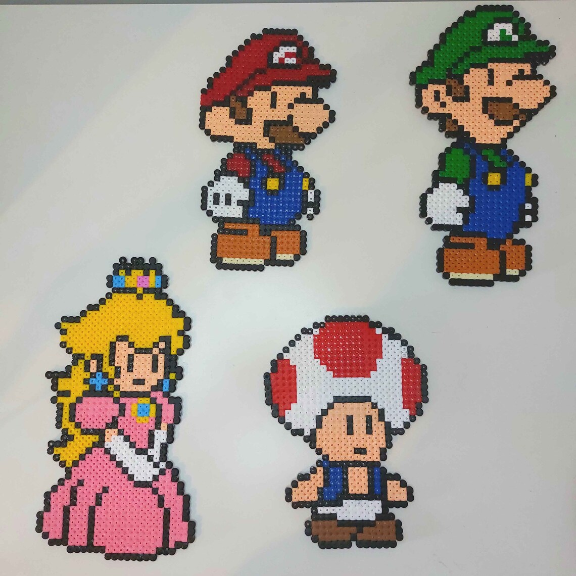 Mario Characters paper Mario Pixel Art Perler Wall Decoration - Etsy