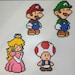Mario Characters paper Mario Pixel Art Perler Wall Decoration - Etsy