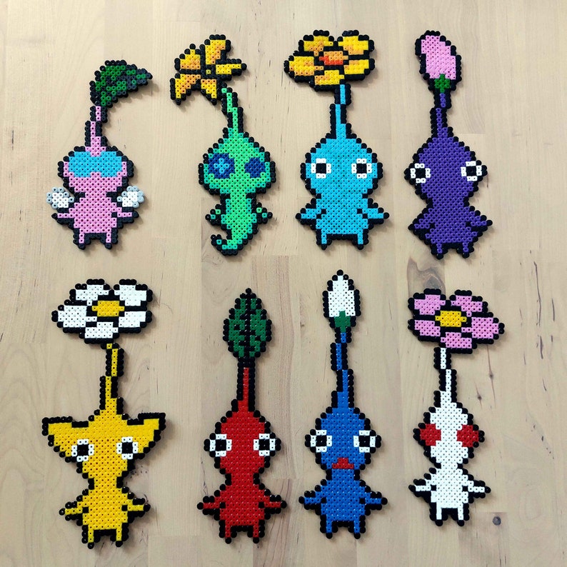 Pikmin Any Colors Pixel Art Perler - Wall Decoration - Etsy UK