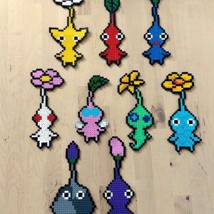 Pikmin Any Colors Pixel Art Perler - Wall Decoration - Etsy UK