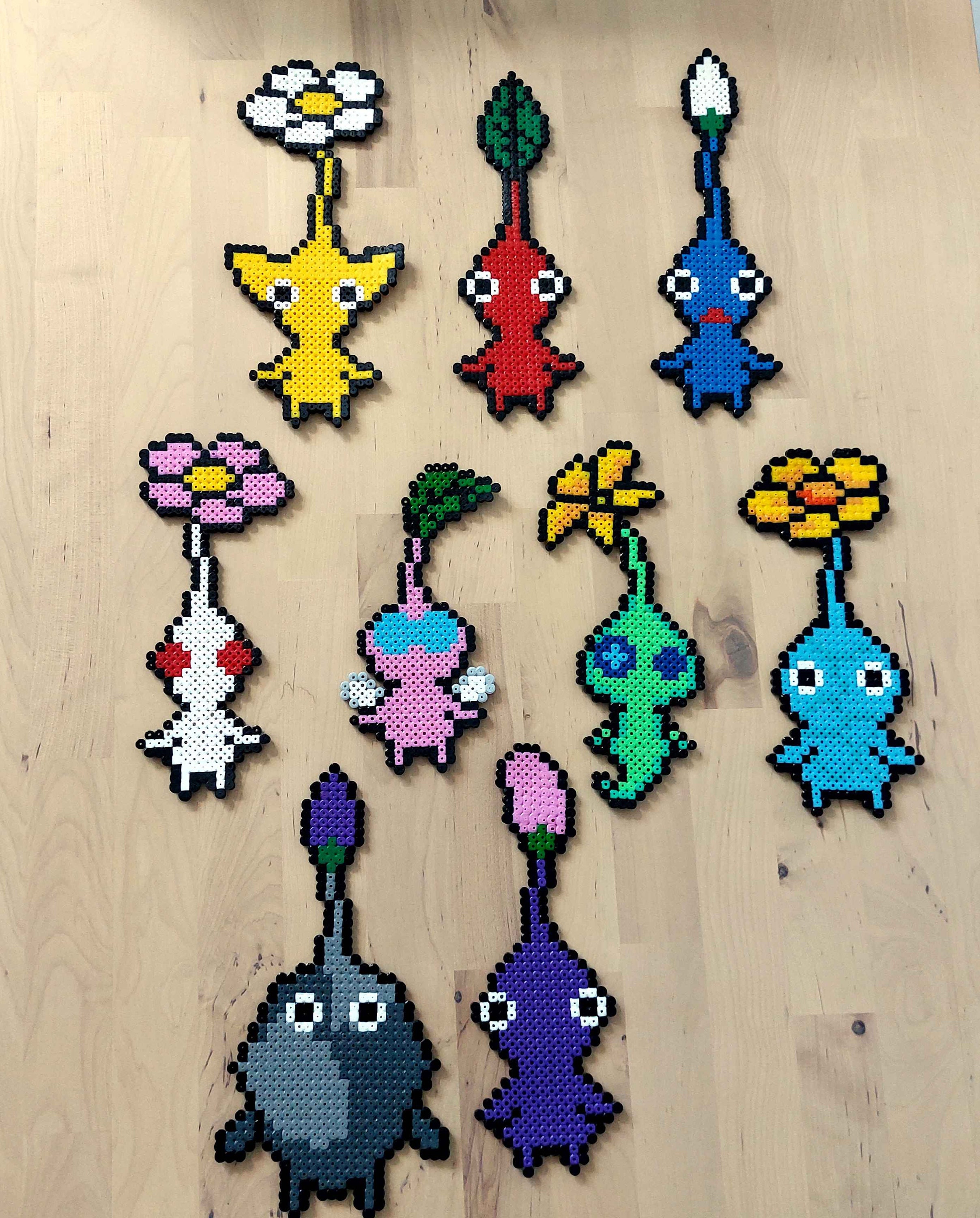 Pikmin Any Colors Pixel Art Perler - Wall Decoration - Etsy UK