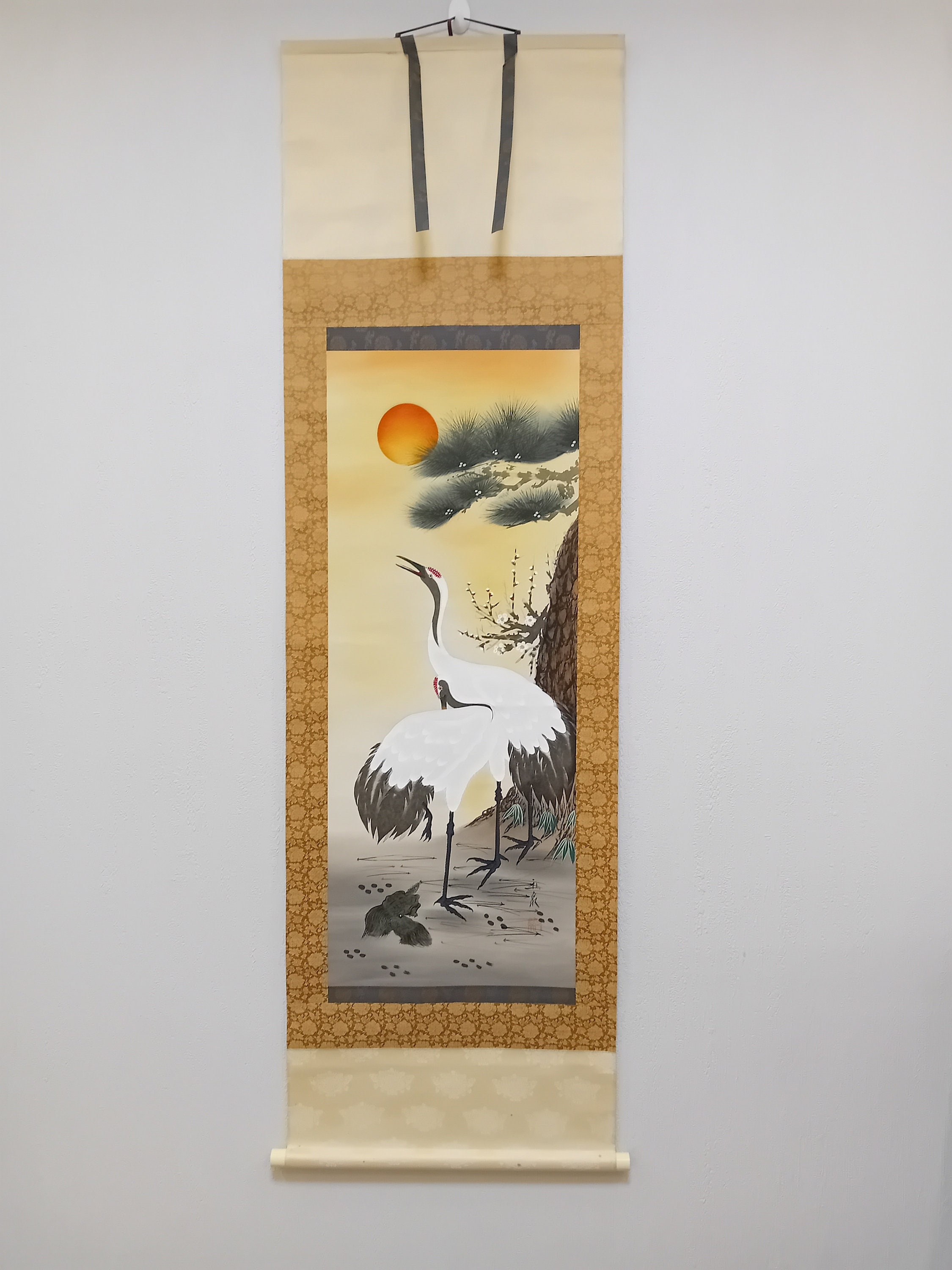 Original Vintage Japanese Scroll Scroll Painting Kakejiku - Etsy