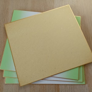 4 Blank Vintage Japanese Shikishi Board, Cardboard, Paper for ...