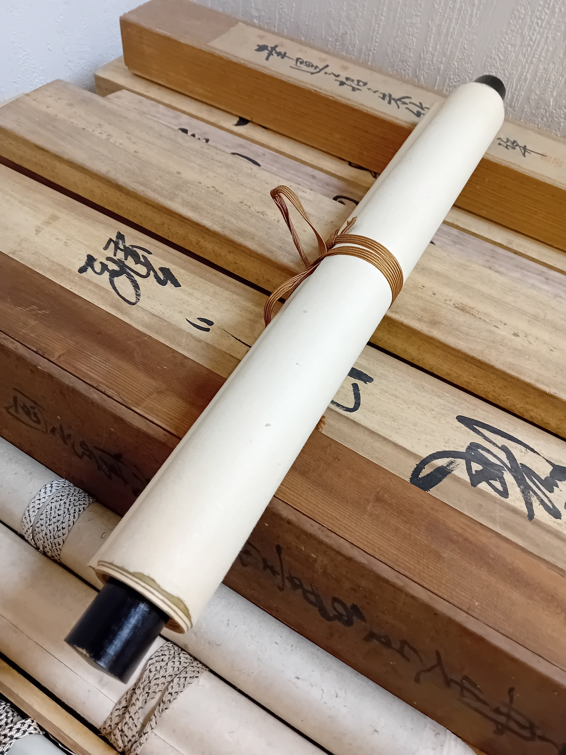 Antique Japan Calligraphy Scroll, Japan Calligraphy Art, Kakejiku ...