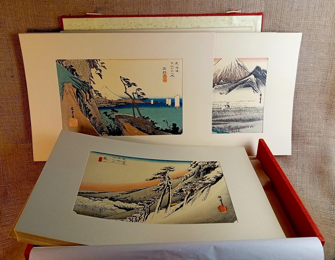 Vintage Japanese Print Collection (55), Utagawa Hiroshige, 53 Stations ...