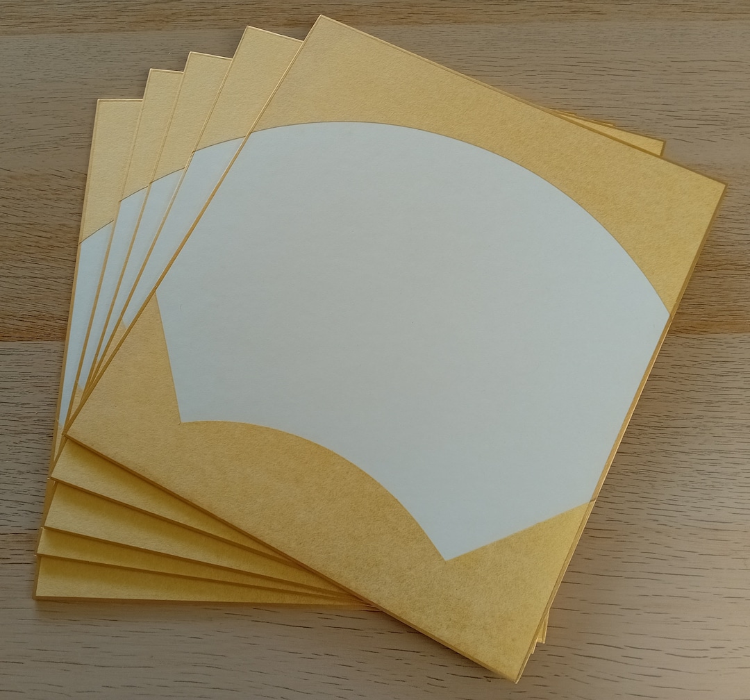 5 Blank Vintage Japanese Shikishi Board, Cardboard, Paper for ...