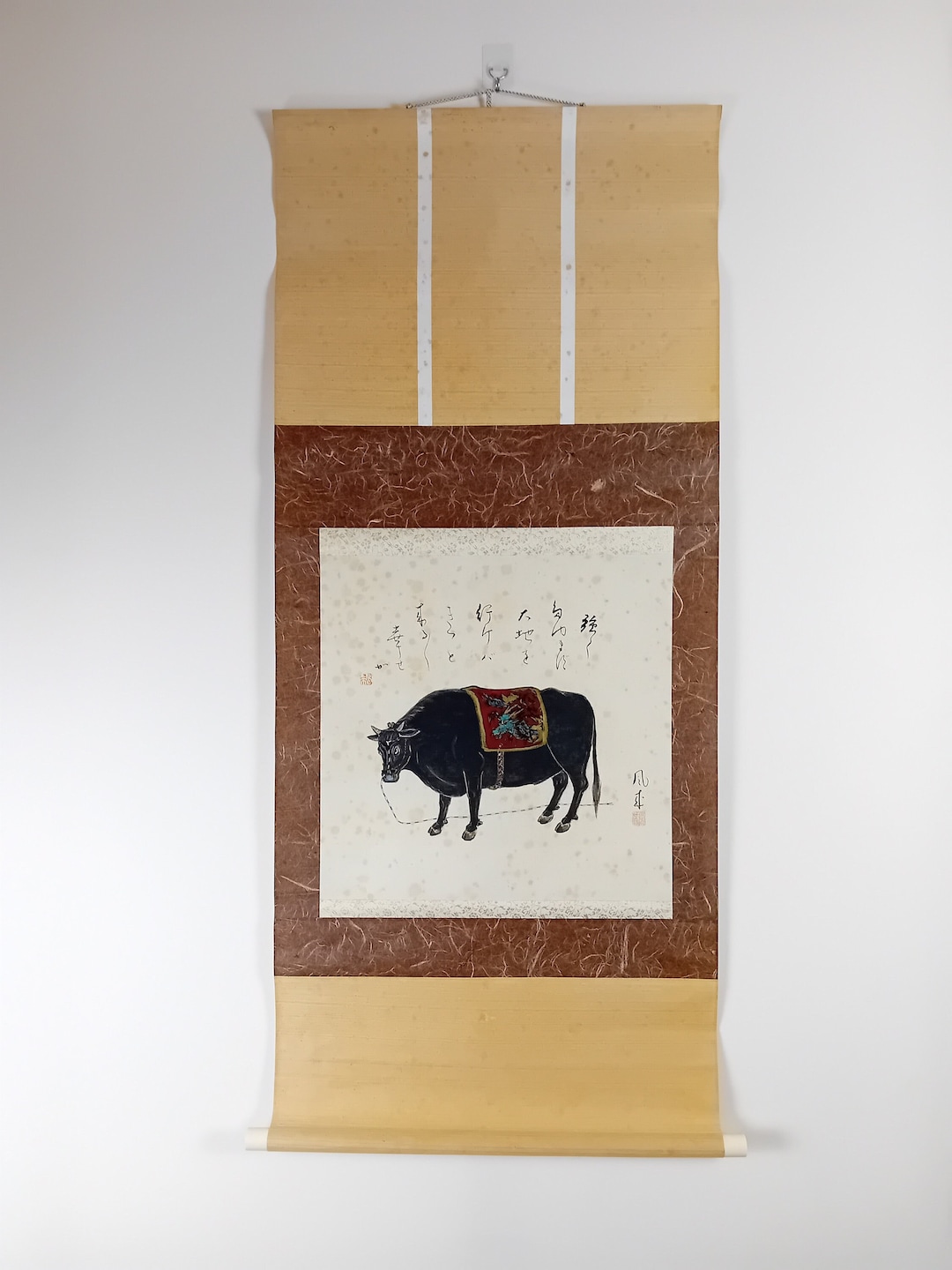 Vintage Japanese Scroll, Ink Painting, Kakejiku, Kakemono, Japan Wall ...