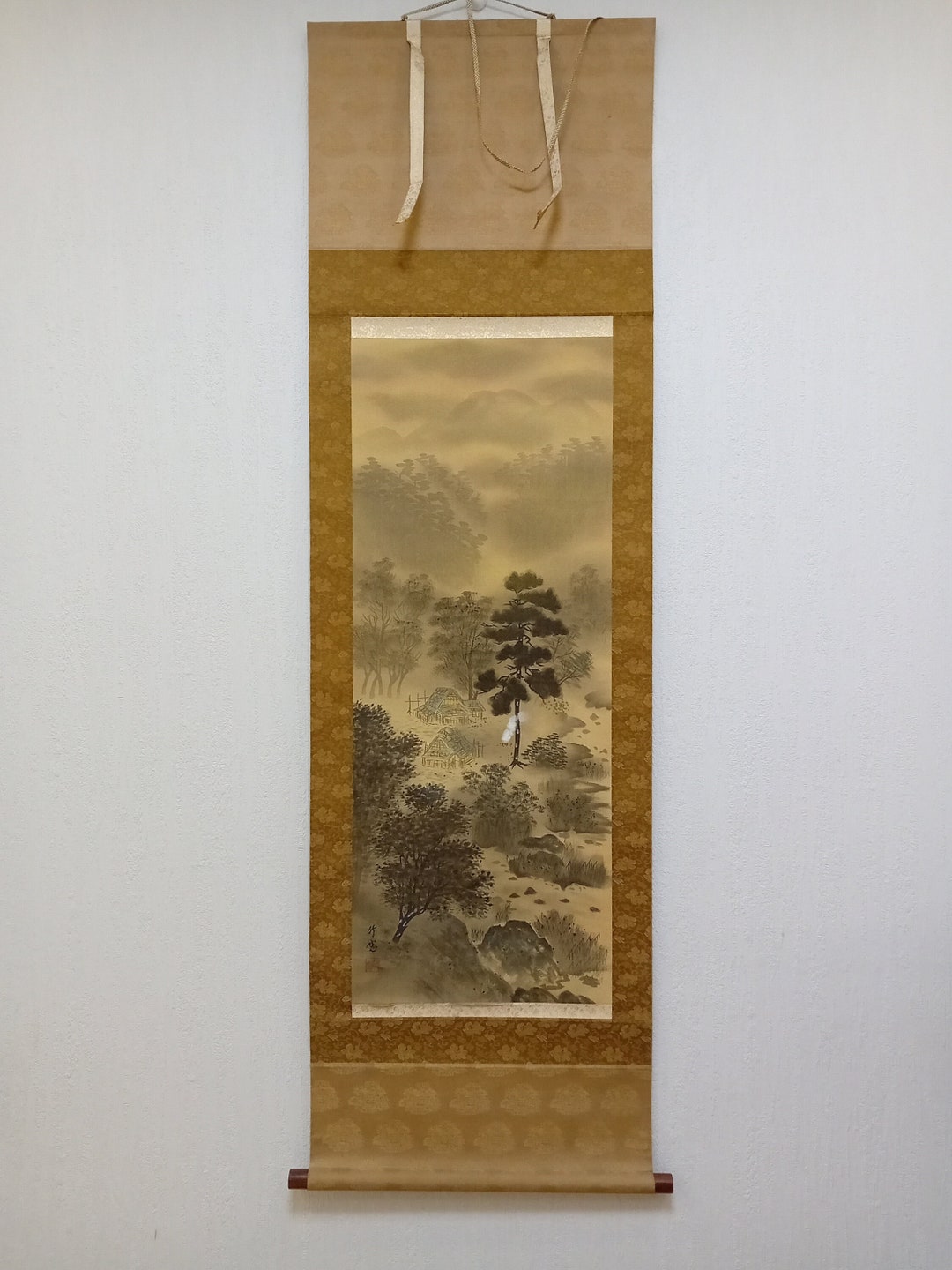 Original Japanese Antique Scroll Scroll Painting Japan - Etsy