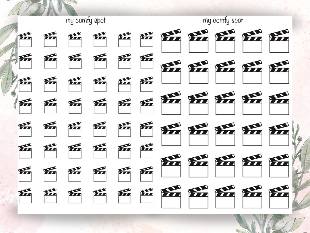 Movie Icon Stickers Movie Challenge, Planner Icons, Remind Tracker ...