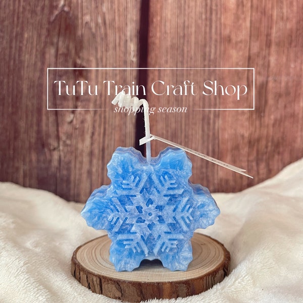 Snowflake Candle - Etsy