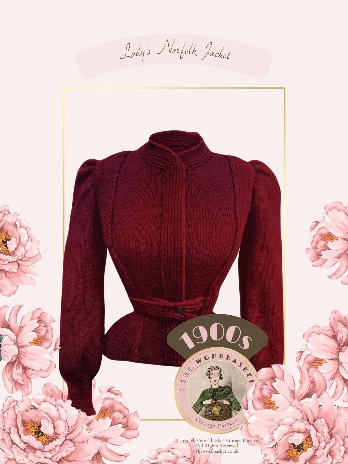 1900s Lady's Norfolk Jacket Knitting Pattern - Etsy