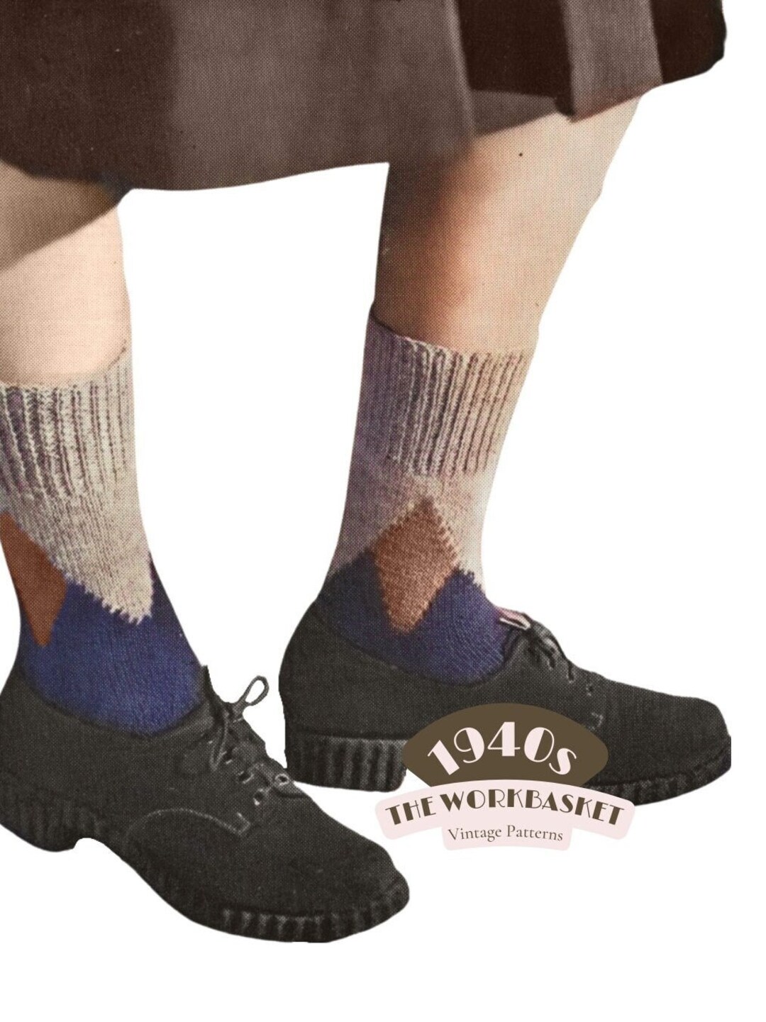1940s Walking Socks Knitting Pattern - Etsy