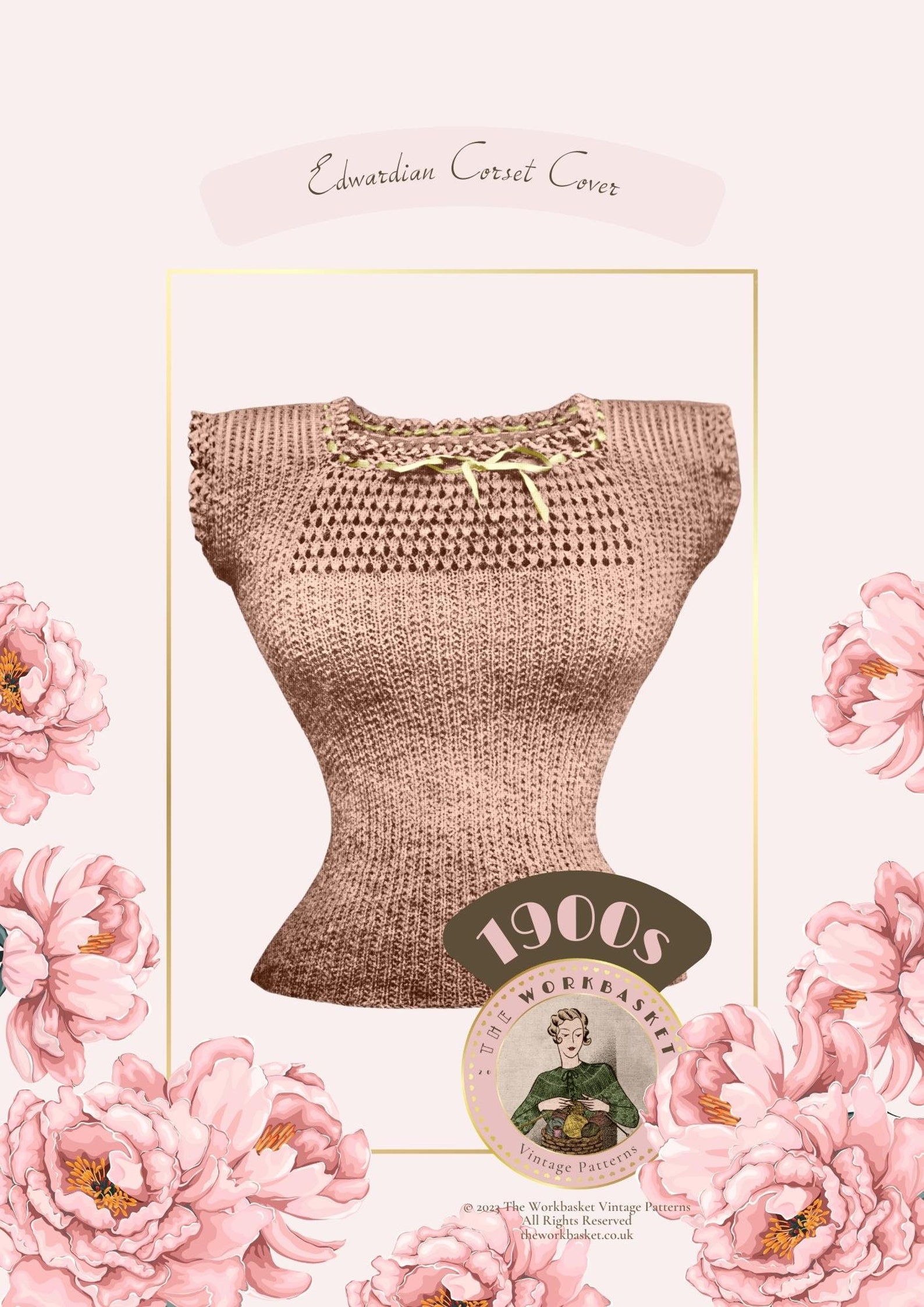 1900s Edwardian Corset Cover Knitting Pattern - Etsy