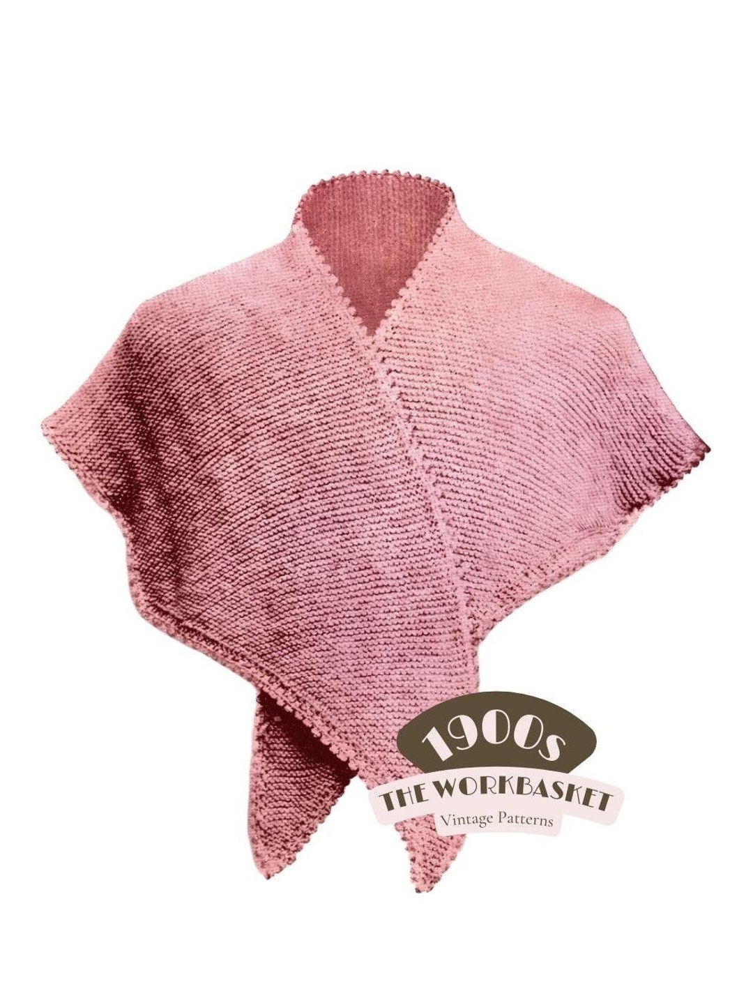 1900s Crossover Shawl and Scarf Knitting Pattern - Etsy